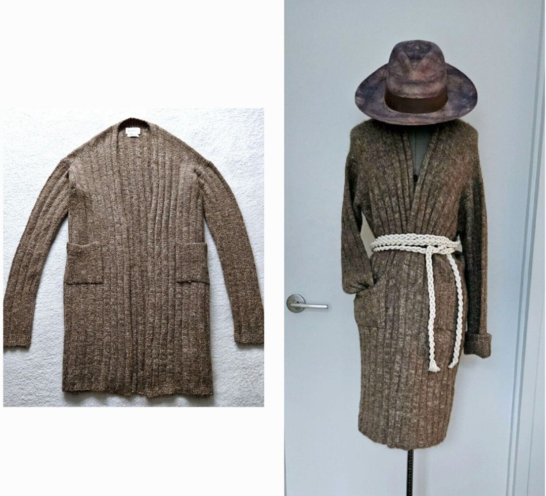 ELEVEN SIX Cozy Forest "heavy Baby-alpaca Blend* Ethereal Open Cardigan ...