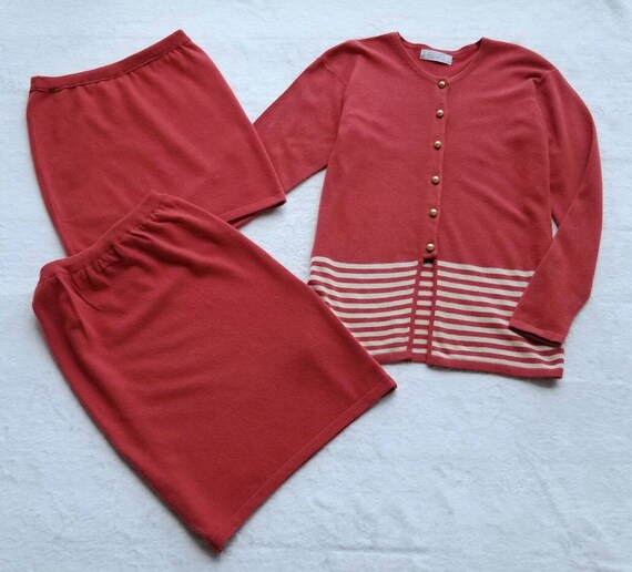 SHIRIN GUILD 3-piece set 100% pure cashmere vintage s… - Gem
