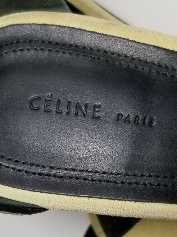 Celine Paris iconic runway rare yellow open toe minim… - Gem