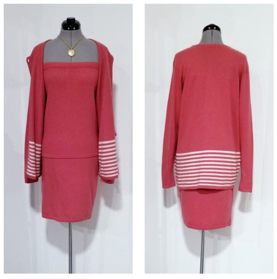 SHIRIN GUILD 3-piece set 100% pure cashmere vintage s… - Gem