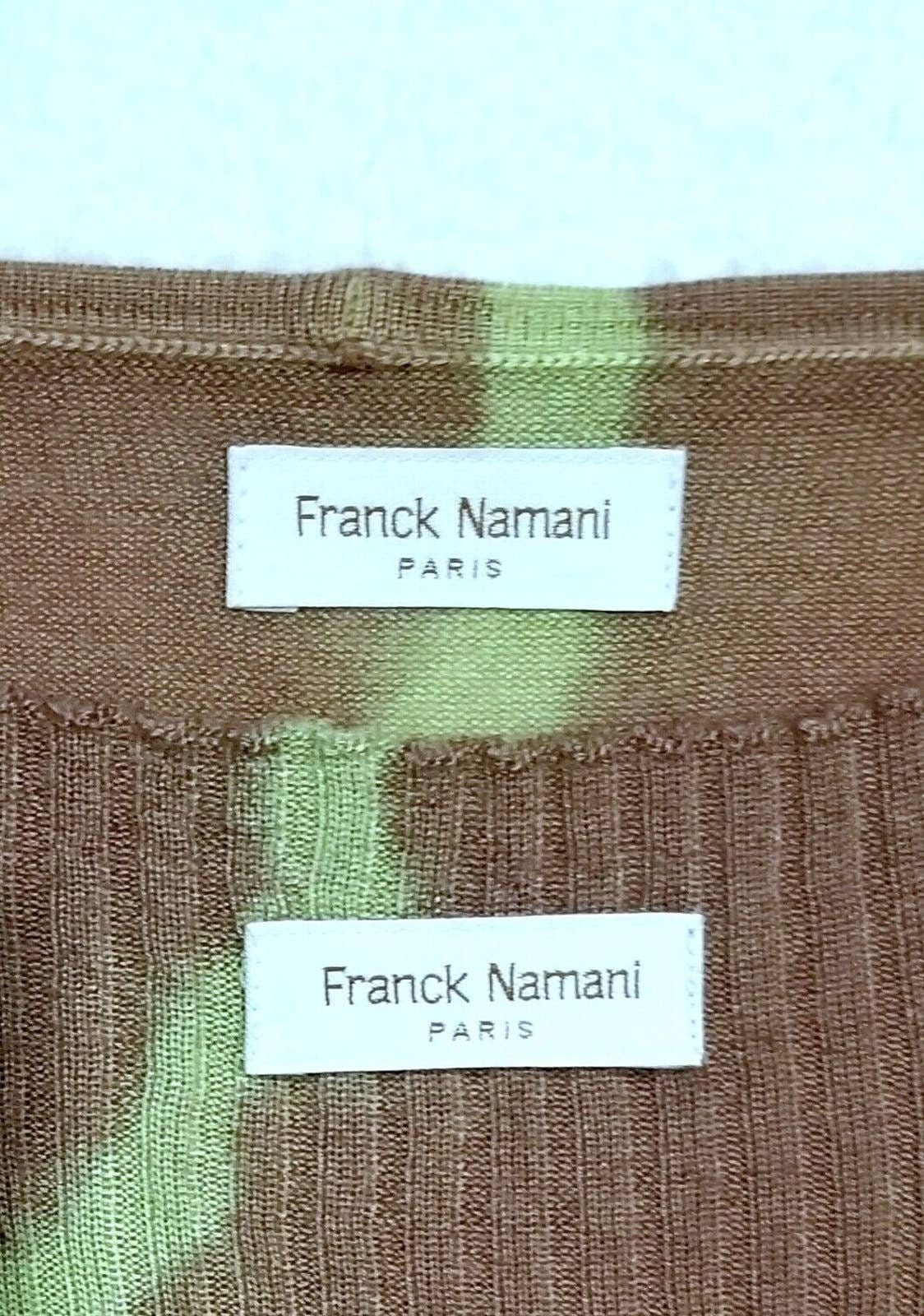 FRANCK NAMANI Paris Sweater Cardigan and Tank Top Cashmere Silk Knit 2 ...