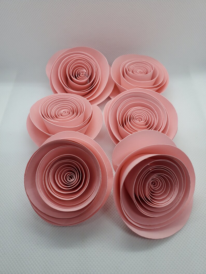 Pastel Rolled Paper Flowers - Etsy