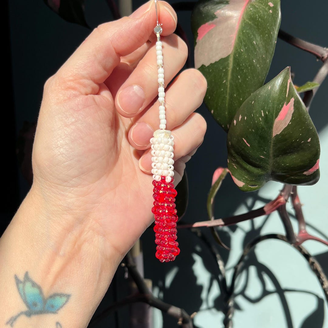 Beaded Statement Earrings Tampons Femenine Product Women’s Native Crystal & Bead Jewelry - Etsy ...