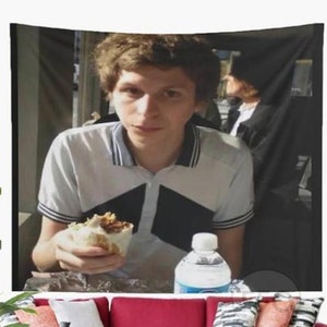 Michael Cera Tapestry Hippie, Wall Hanging, Meme, Joke Gift, Room Decor ...
