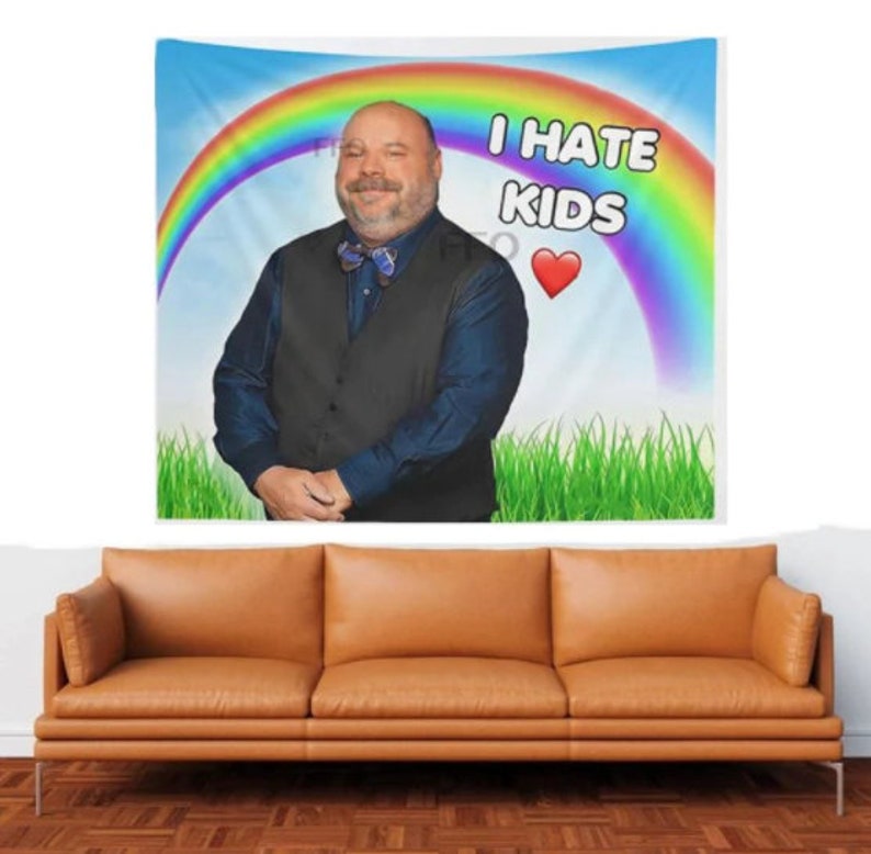 Funny Meme Tapestry Hippie Wall Hanging Gimic Joke Gift - Etsy