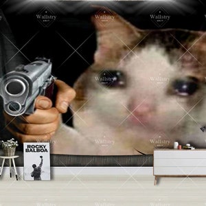 Cat Meme Tapestry Hippie, Wall Hanging, Gimic, Joke, Birthday Present ...