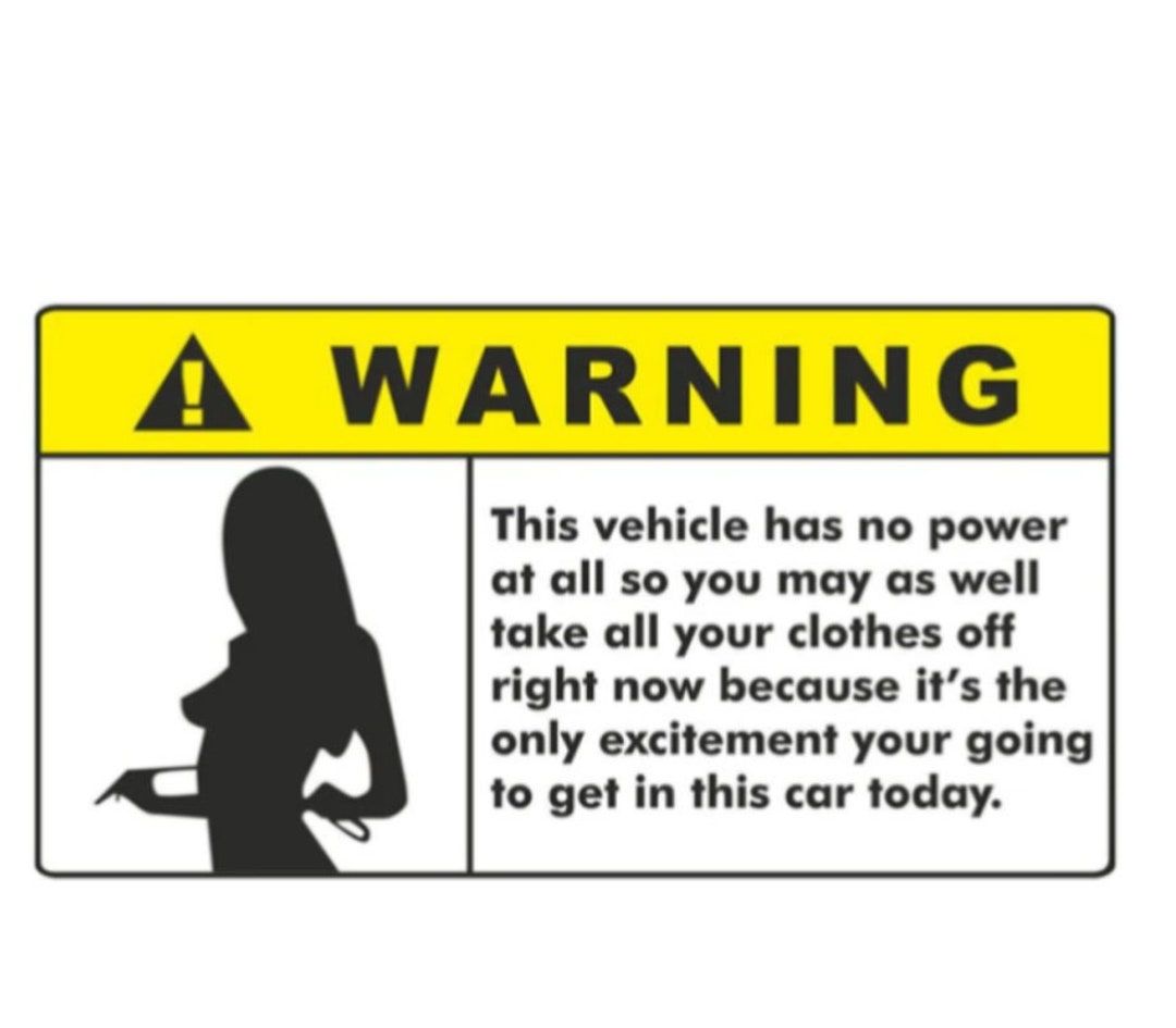 Car Warning Sticker Anime Adult Accessories Visor Airbag - Etsy