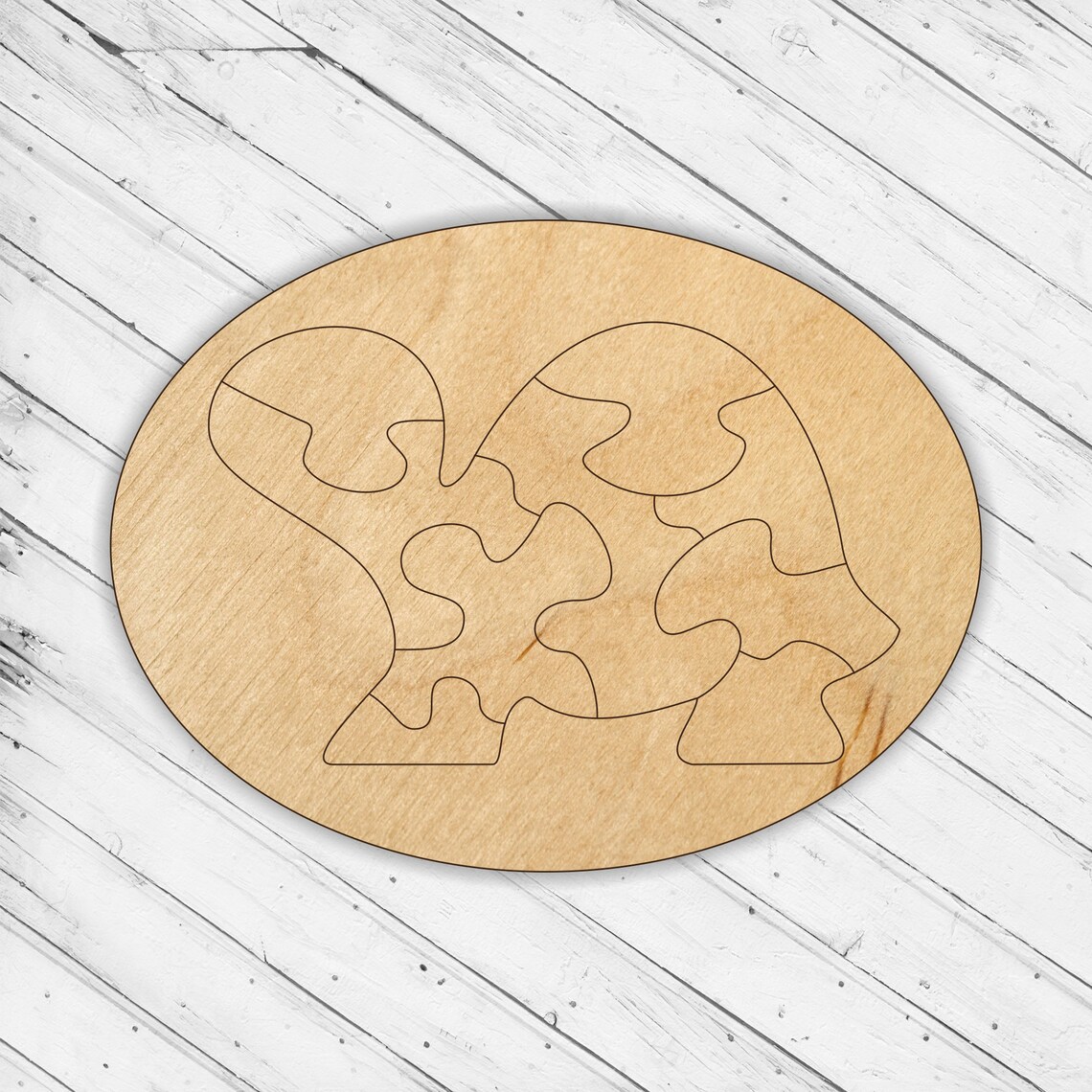 Wooden Turtle Puzzle Jigsaw Glowforge Svg Laser Cut Dxf Xtool - Etsy