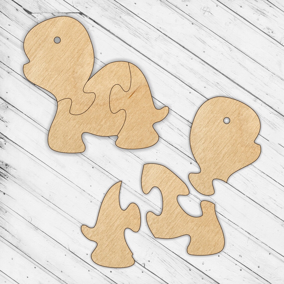 Wooden Turtle Puzzle Jigsaw Glowforge Svg Laser Cut Dxf Xtool D1 CNC ...