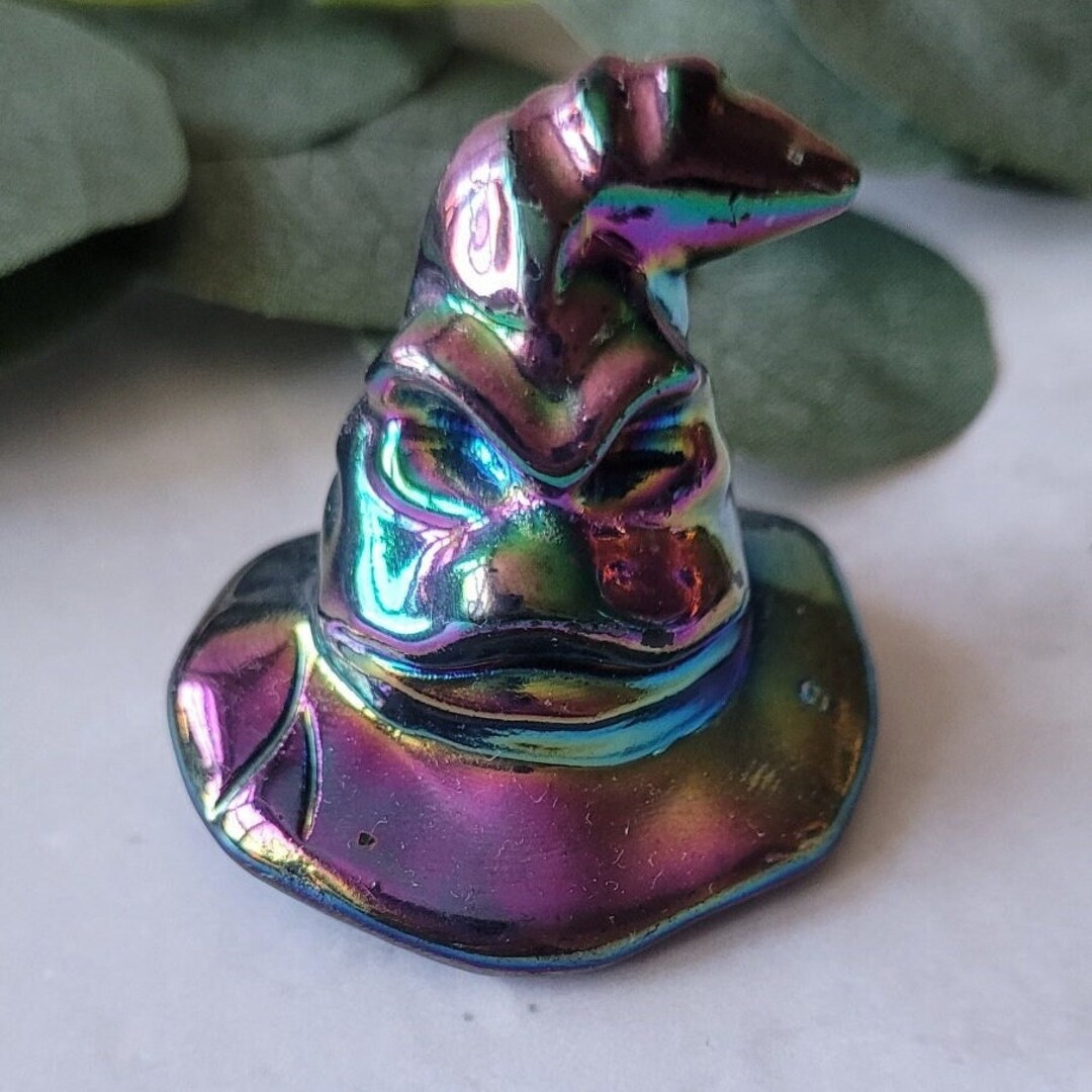 Obsidian Harry Hat, Sorting, Crystal Witch Hat, Magical Sorcerer ...