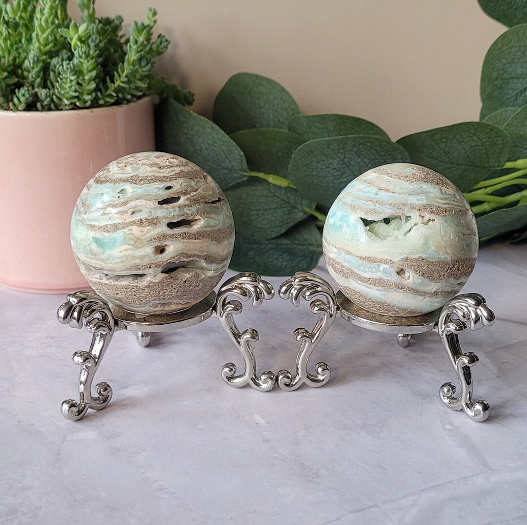 Rare Hemimorphite Crystal Sphere, Stunning Healing Stone, Balance and ...