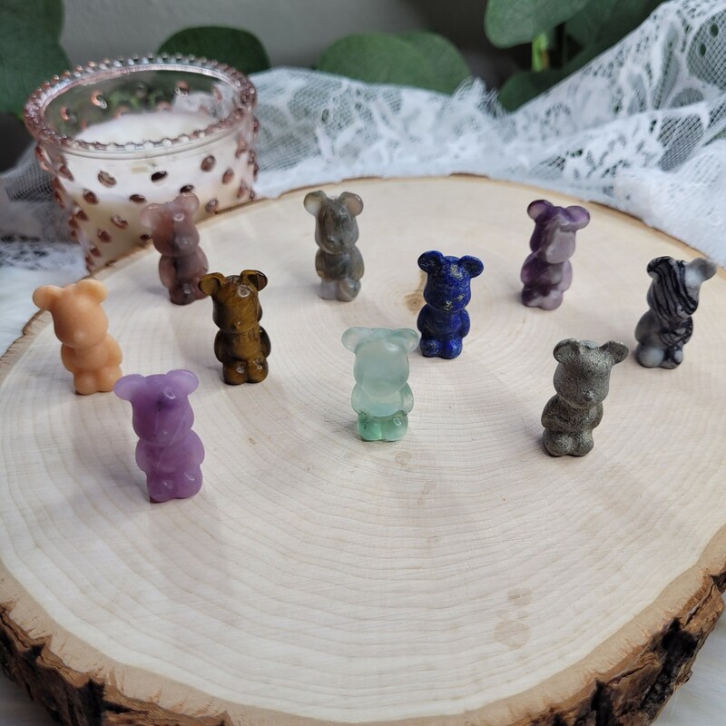 Crystal Bear Figurines - Etsy