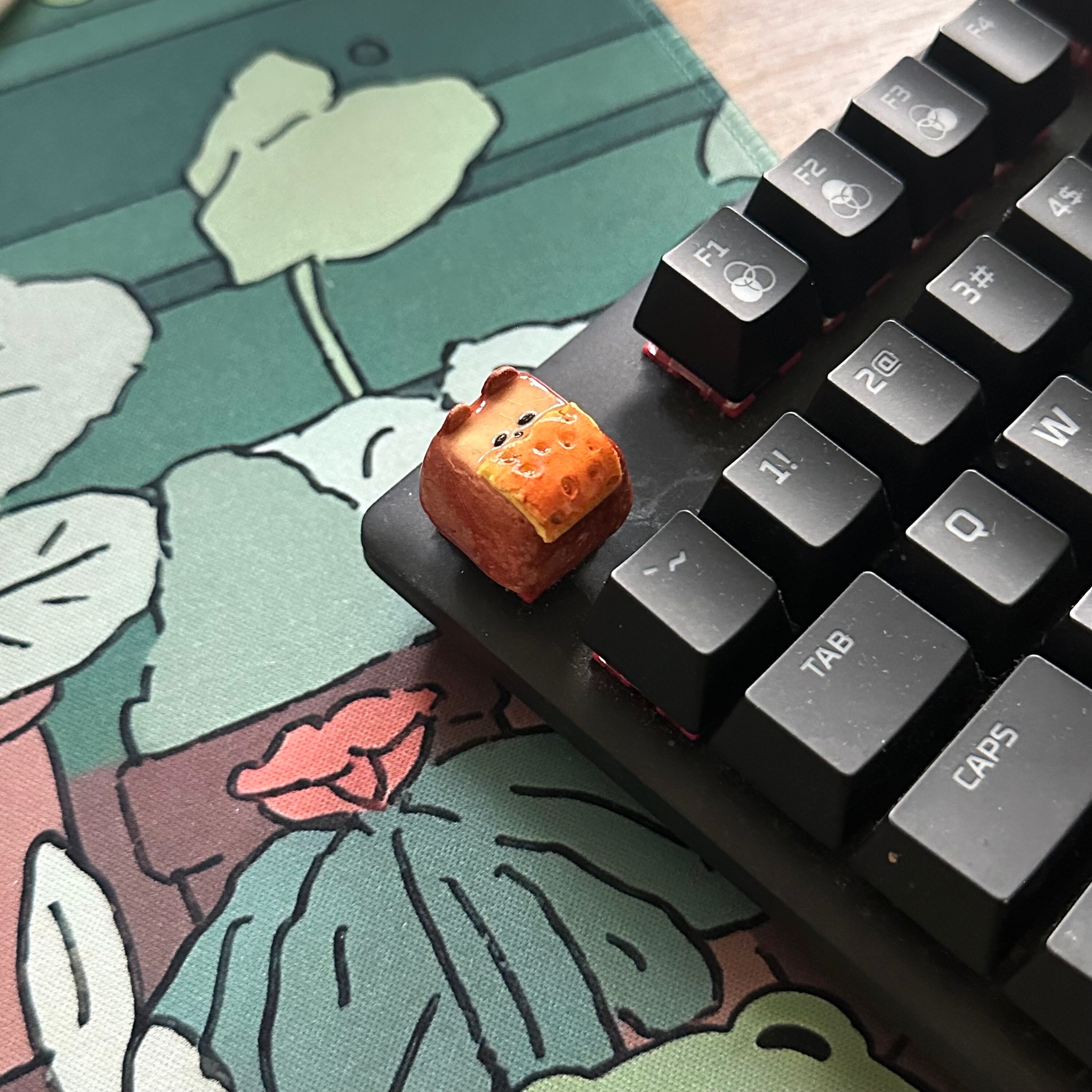 Cute Artisan Bear Toast Keycaps - Etsy