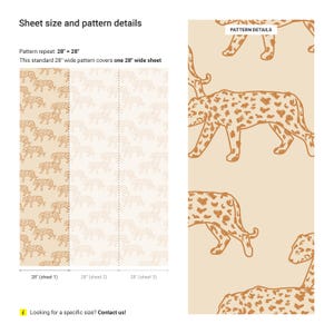 Animals Wallpaper Peel and Stick | Cute Beige Wallpaper for Kids Room ...