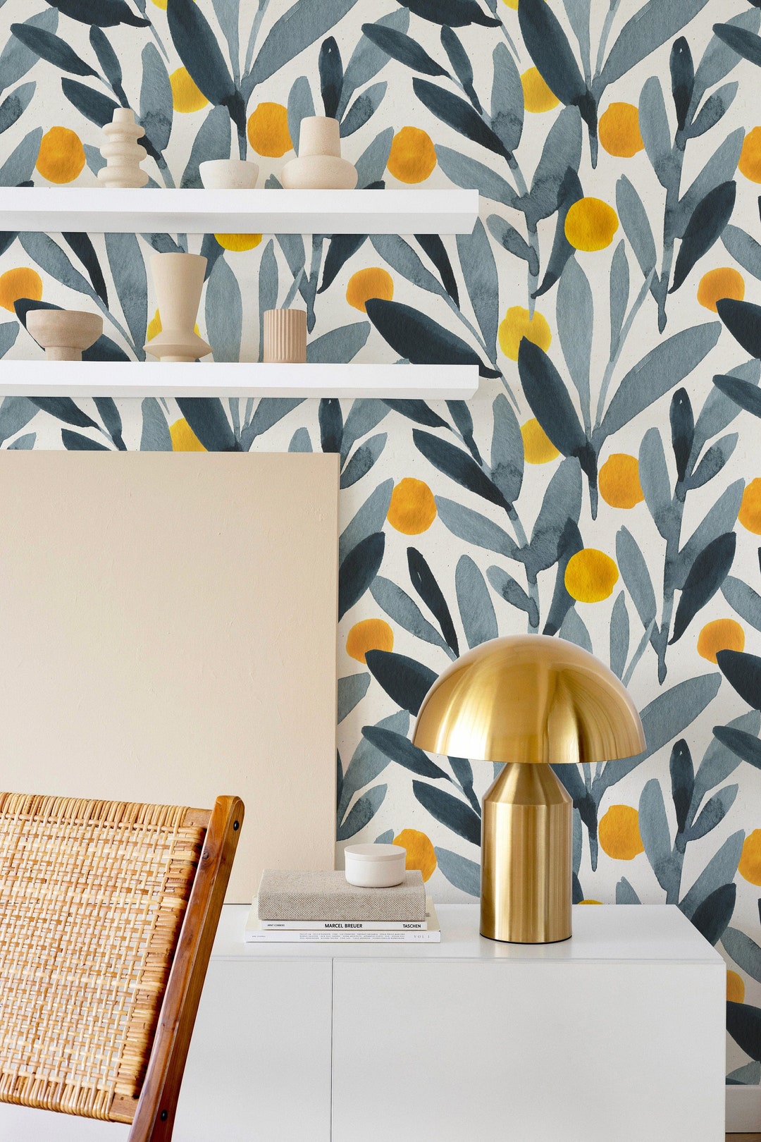 Bright Wallpaperpeel&stick and Traditional Wallpaper - Etsy