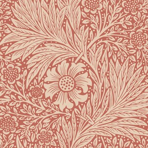 Marigold Red Wallpaper Peel&stick Traditional Wallpaper Removable Wall ...
