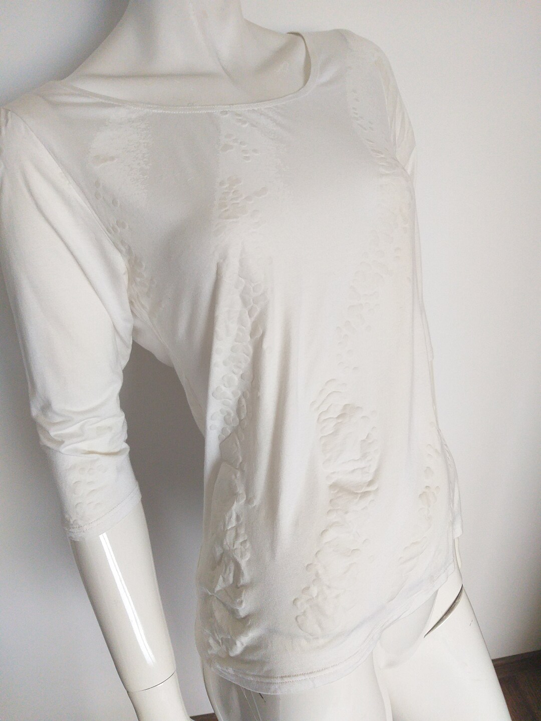 SARAH PACINI White Long Sleeve Top Blouse Size S/M - Etsy
