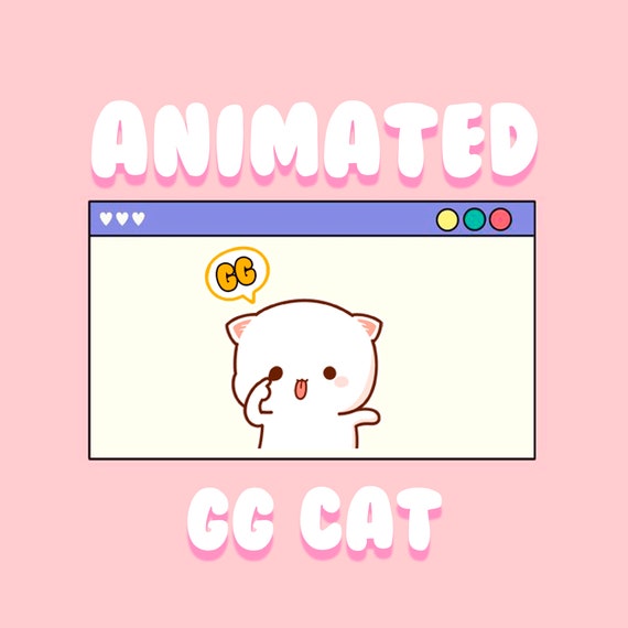 GG CAT EMOTE Twitch Emote / Streamer Emote / Gg Cat Emote | Etsy