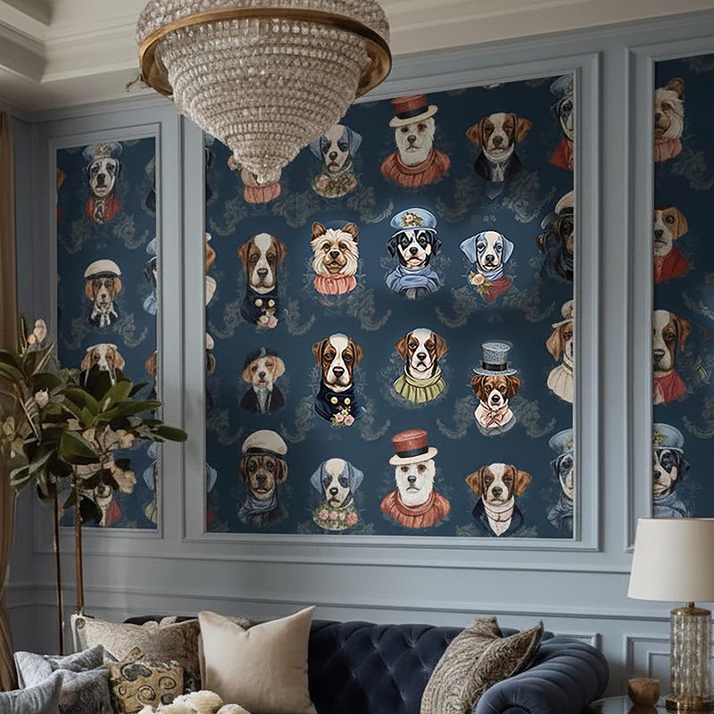 Dog Wallpaper - Etsy UK