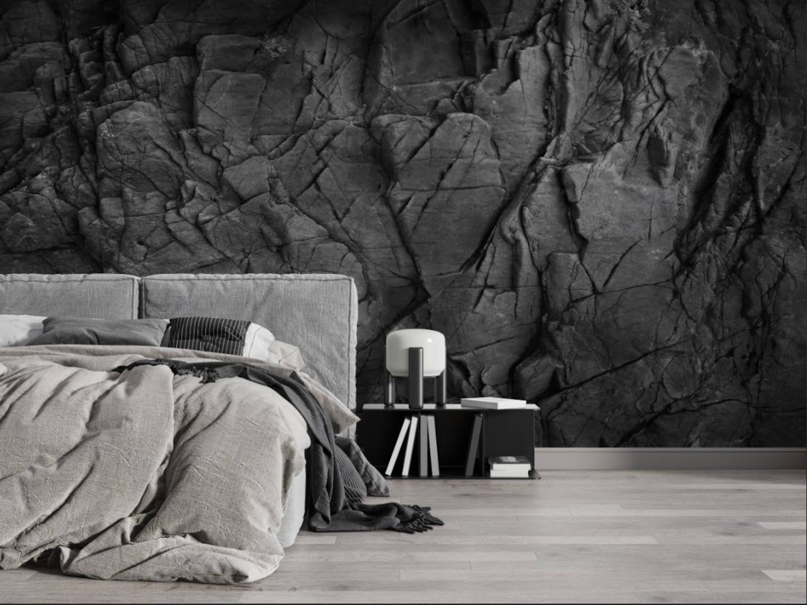 3D Stone Texture Wallpaper: Rock Wall Mural, Peel and Stick Vinyl - Etsy