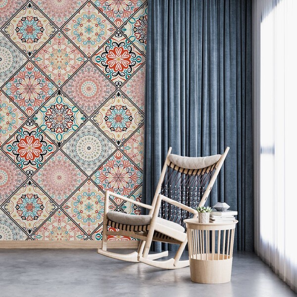 Tile Wallpaper - Etsy