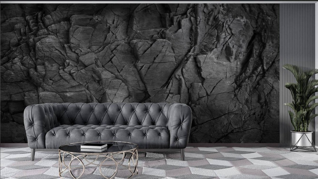 3D Stone Texture Wallpaper: Rock Wall Mural, Peel and Stick Vinyl - Etsy