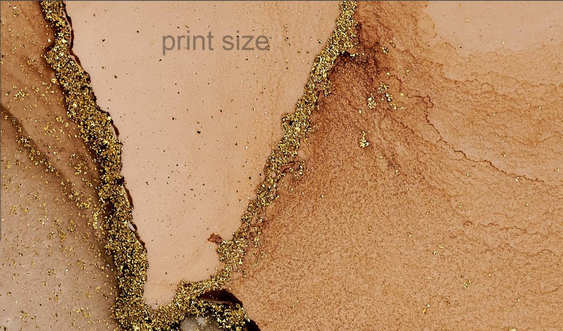 Marble Wallpaper. in Ink Technique Gold Look Marble Pattern - Etsy