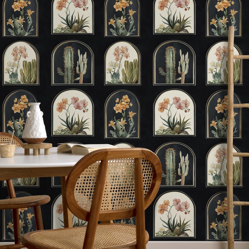 Cactus Mural - Etsy