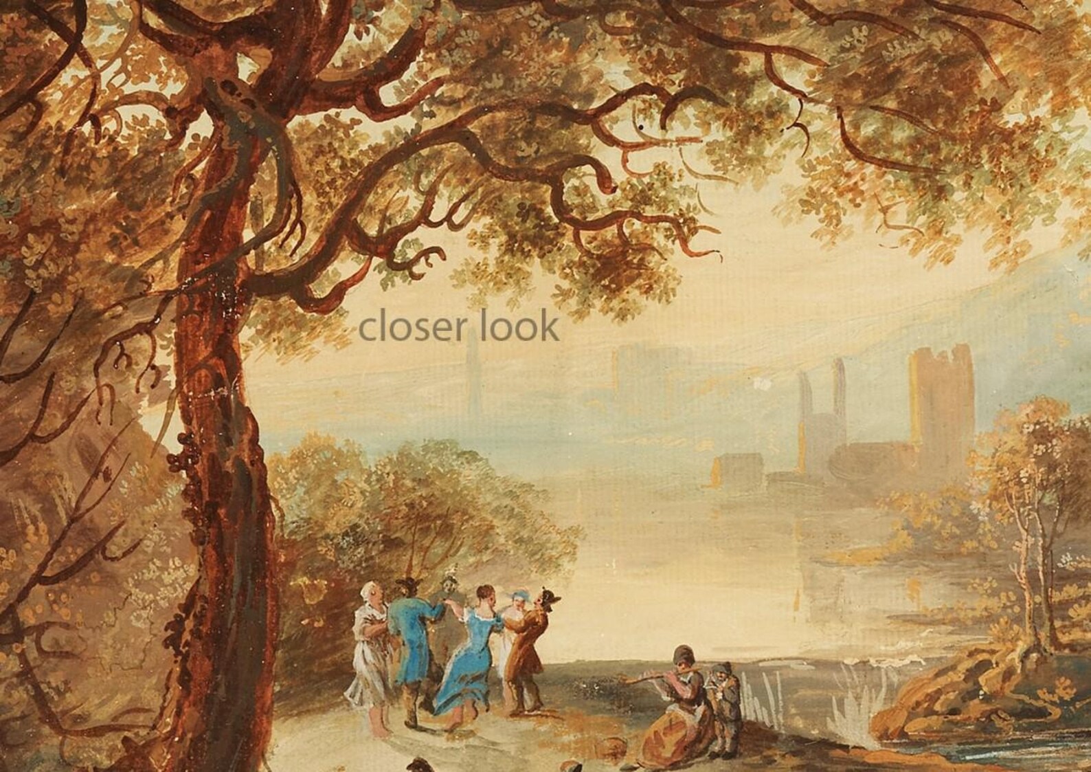 Vintage Pastoral Landscape Wallpaper: Peel and Stick Vinyl - Etsy