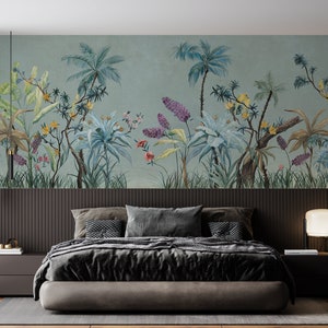 Chinoiserie Wallpaper, Vintage Chinoiserie Wallpaper With Birds Floral ...