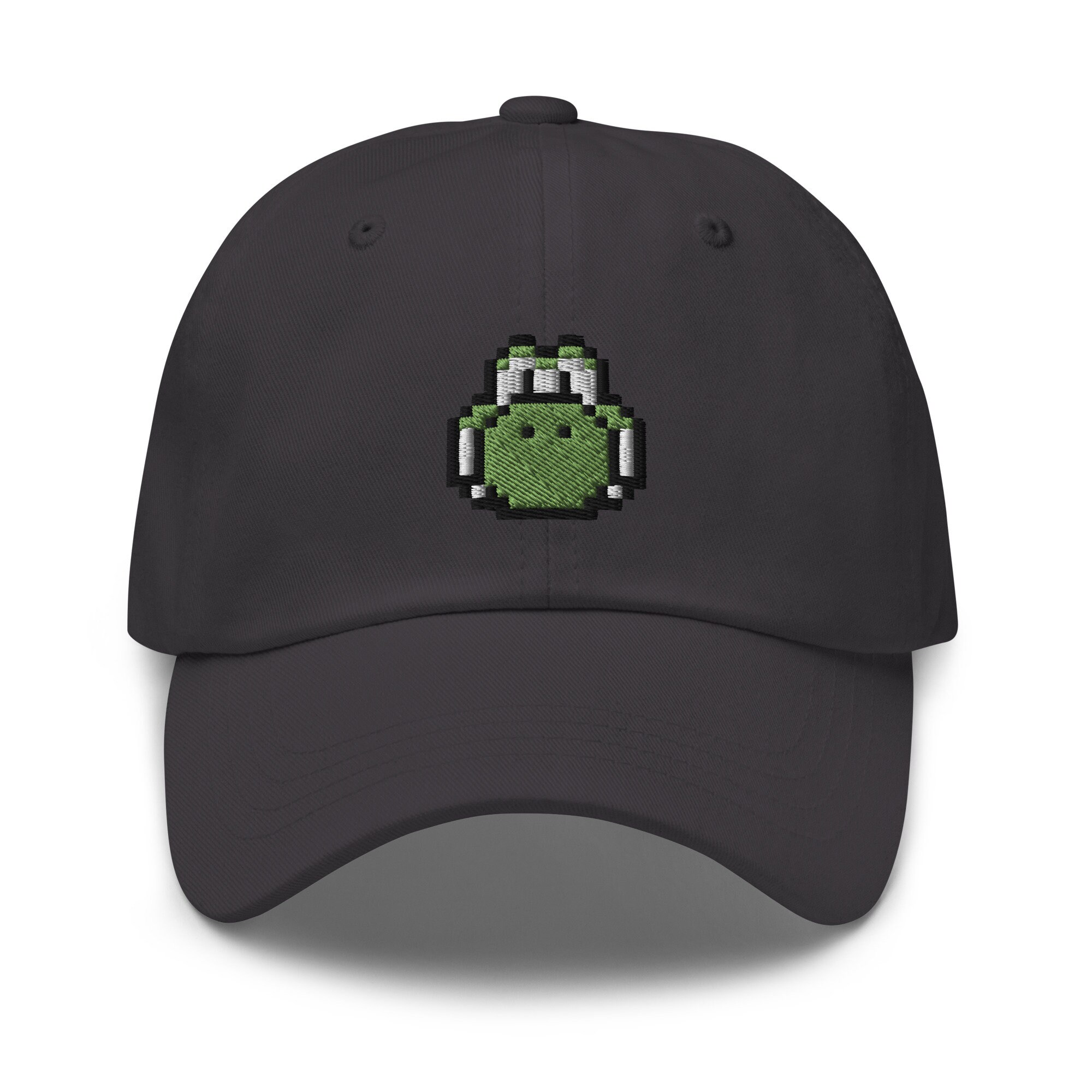 Yoshi Head Pixel Embroidered Hat - Etsy