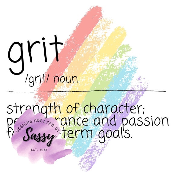 DEFINE: GRIT /digital Download / Png / Svg / Instant Download | Etsy
