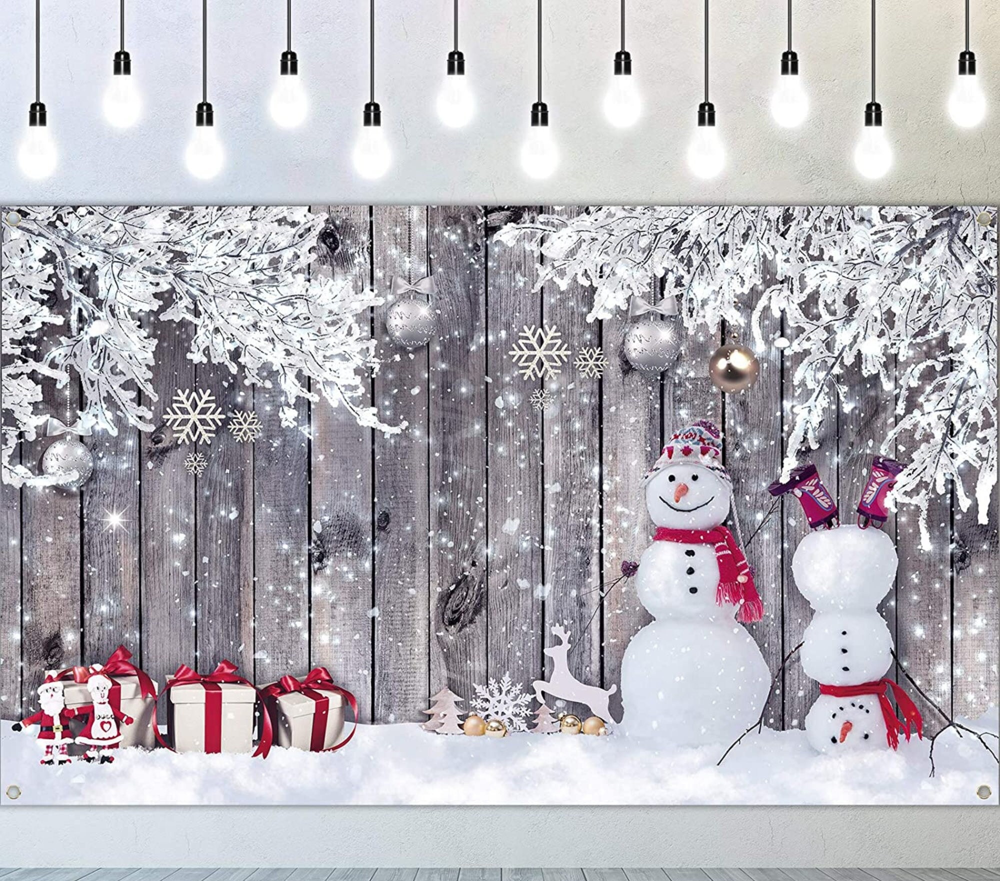 Christmas Photography Backdrops Decoration Cartoon Wall Outdoor ...