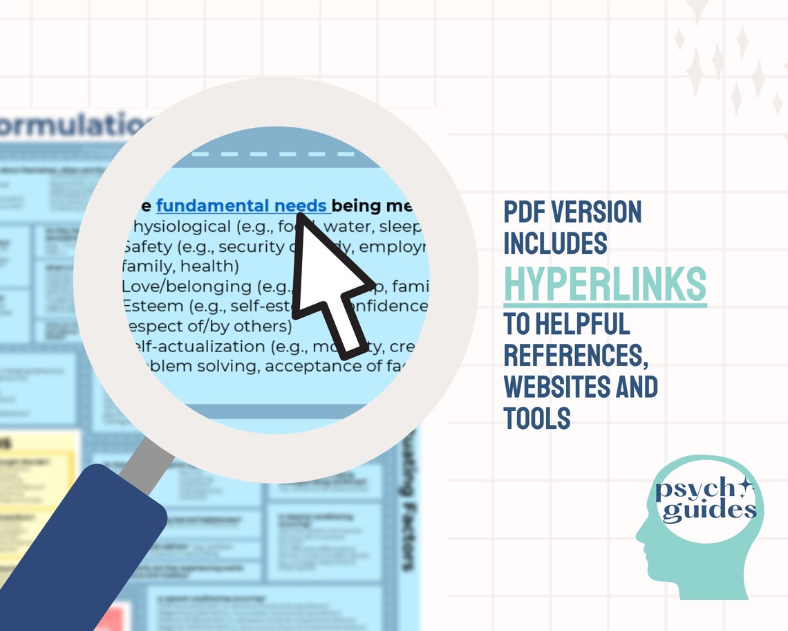Biopsychosocial Case Formulation Cheatsheet Perfect for - Etsy