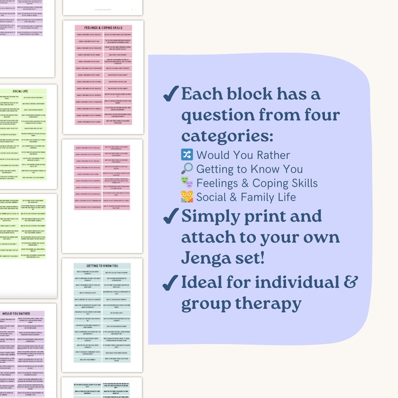 4-in-1 Get-to-know-you Jenga - Spark Insightful Discussions With ...