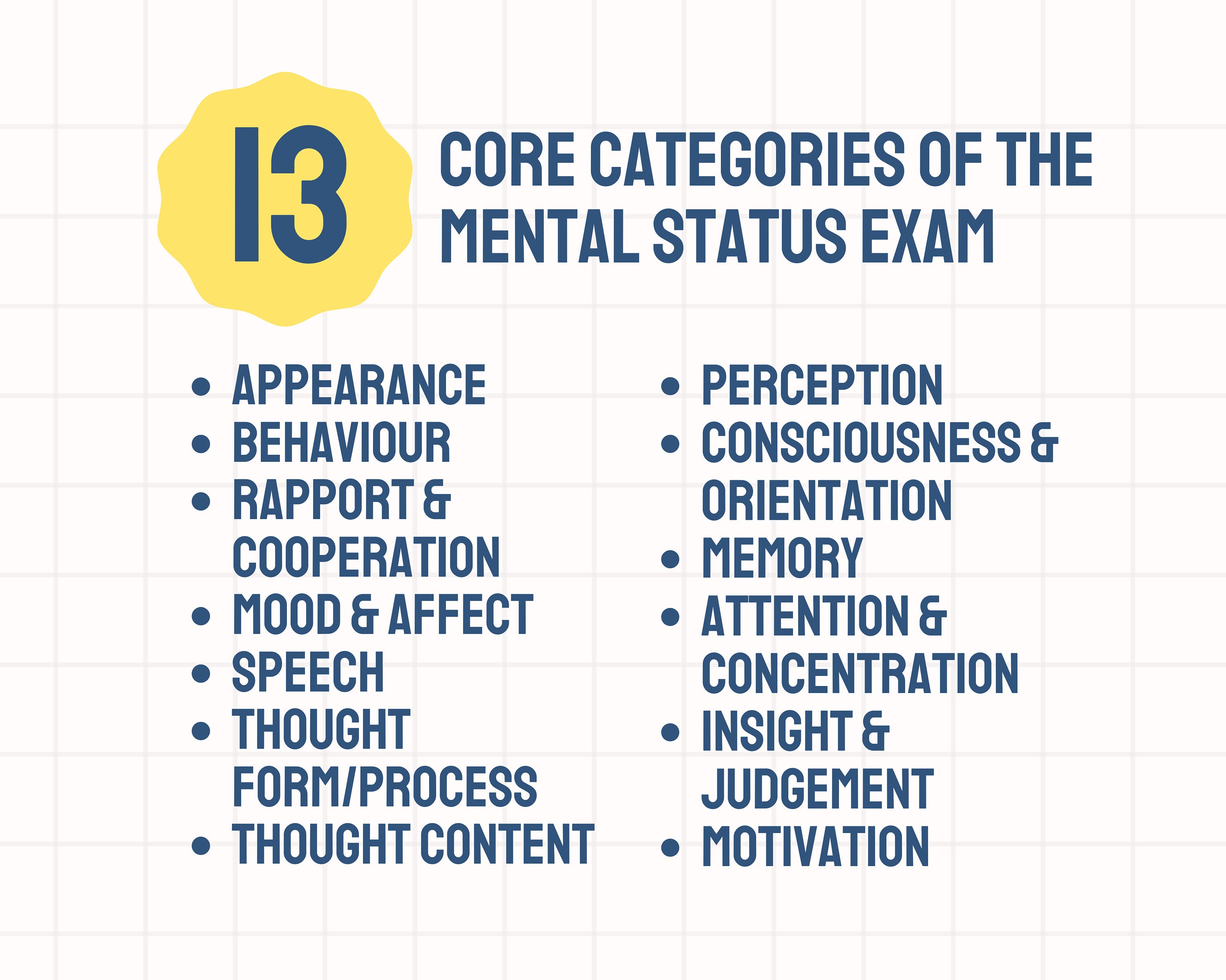 Mental Status Exam Note Writing Guide Descriptors - Etsy