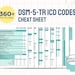 DSM-5-TR ICD Codes Cheatsheet - Etsy