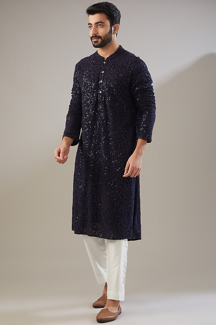 Mens Chikankari Kurta Pyjama Set Indian Kurta Pajama Set for - Etsy