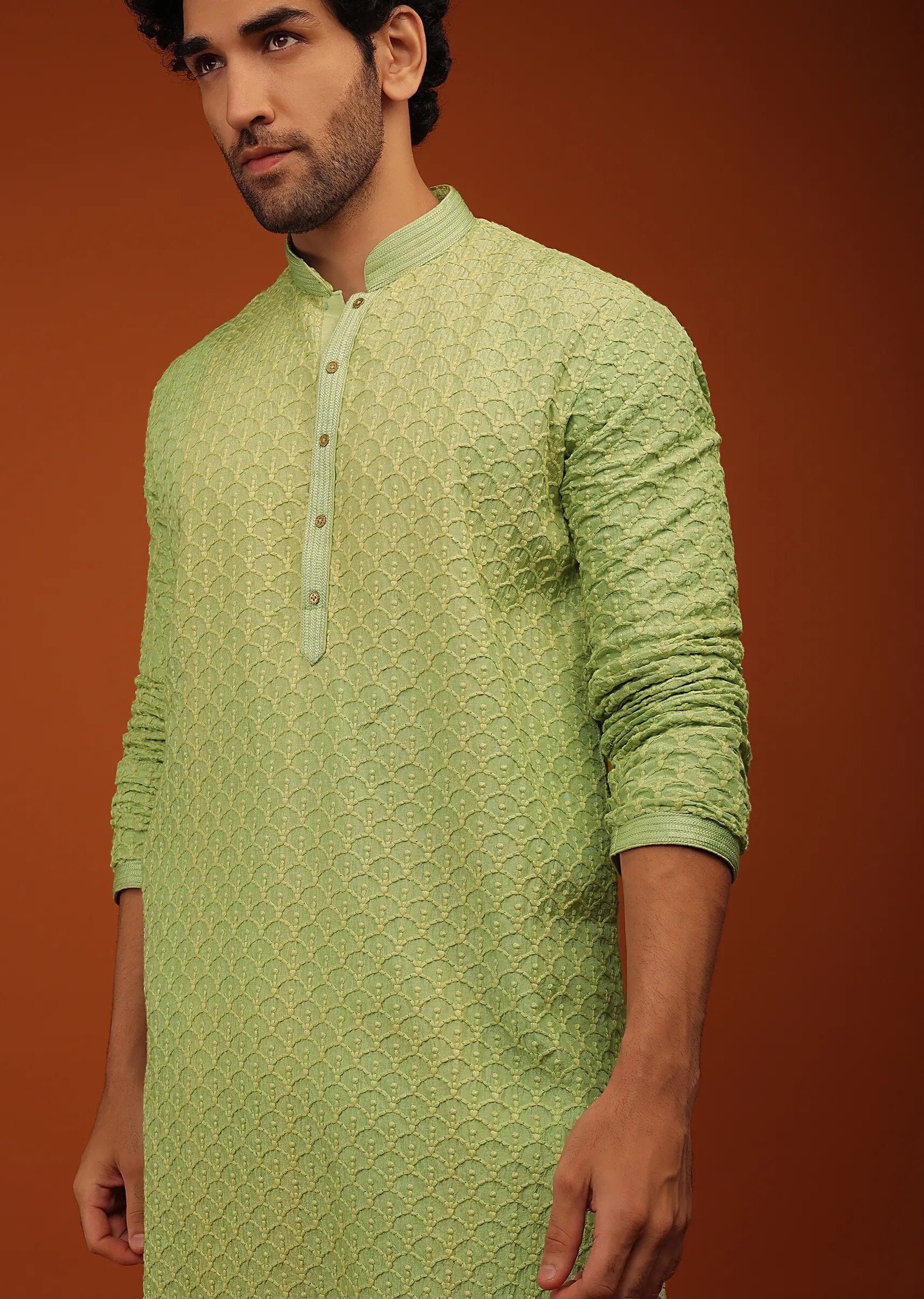 Mens Chikankari Kurta Pyjama Set Indian Kurta Pajama Set for Men Indian Wedding Wear Outfits ...