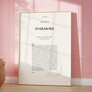 Evermore Poster Taylor Wall Art Digital Poster Girly Gift Fast Gift ...