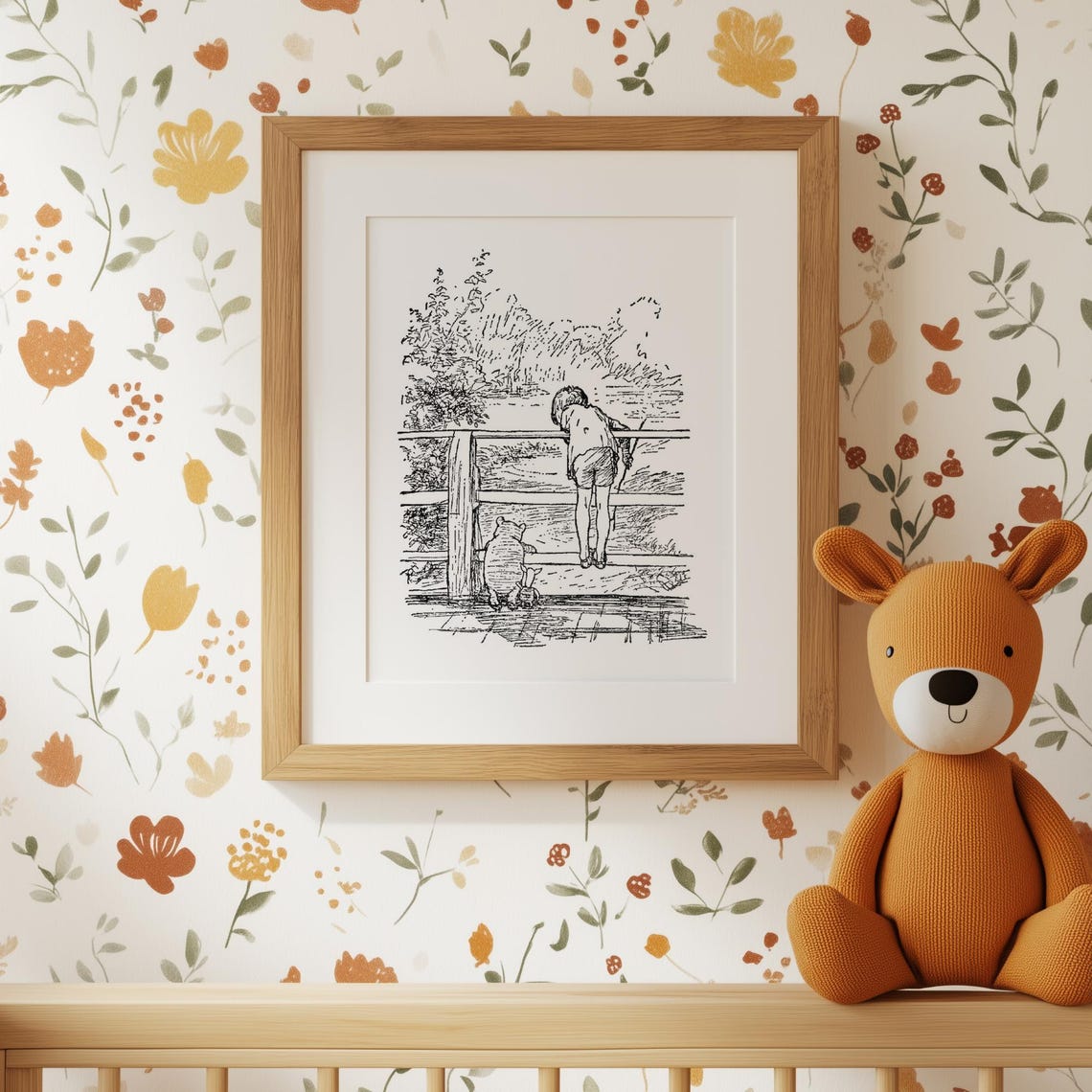 Winnie the Pooh Vintage Art Print | Classic Pooh Printable Wall Art ...