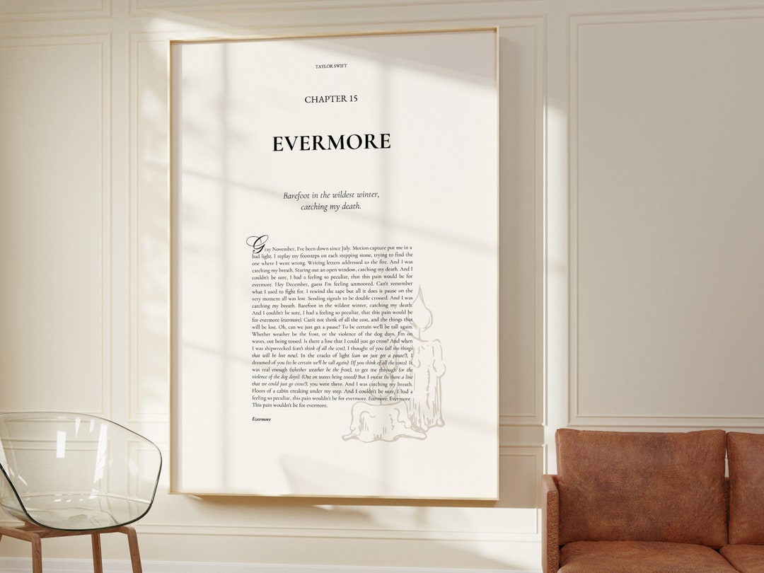 Evermore Poster Taylor Wall Art Digital Poster Girly Gift Fast Gift ...