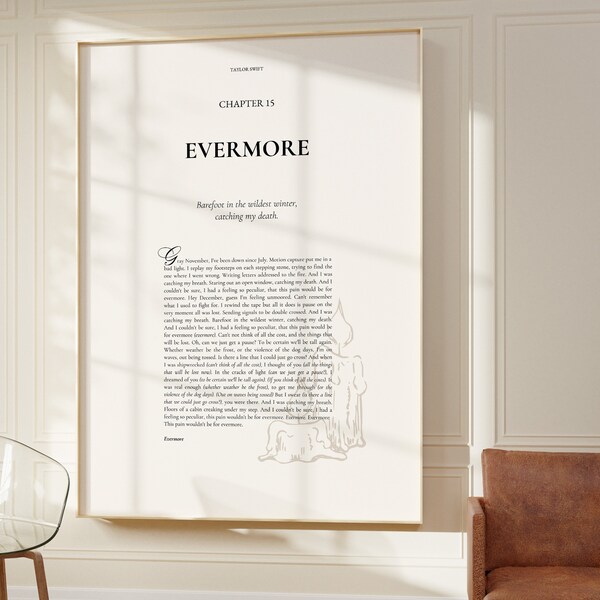 Evermore Poster - Etsy