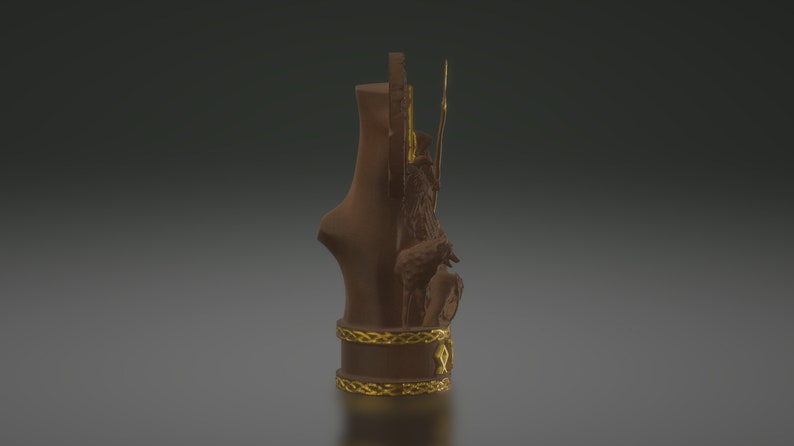 Odin Norse God Idol Totem Statue STL 3D Printable Viking - Etsy
