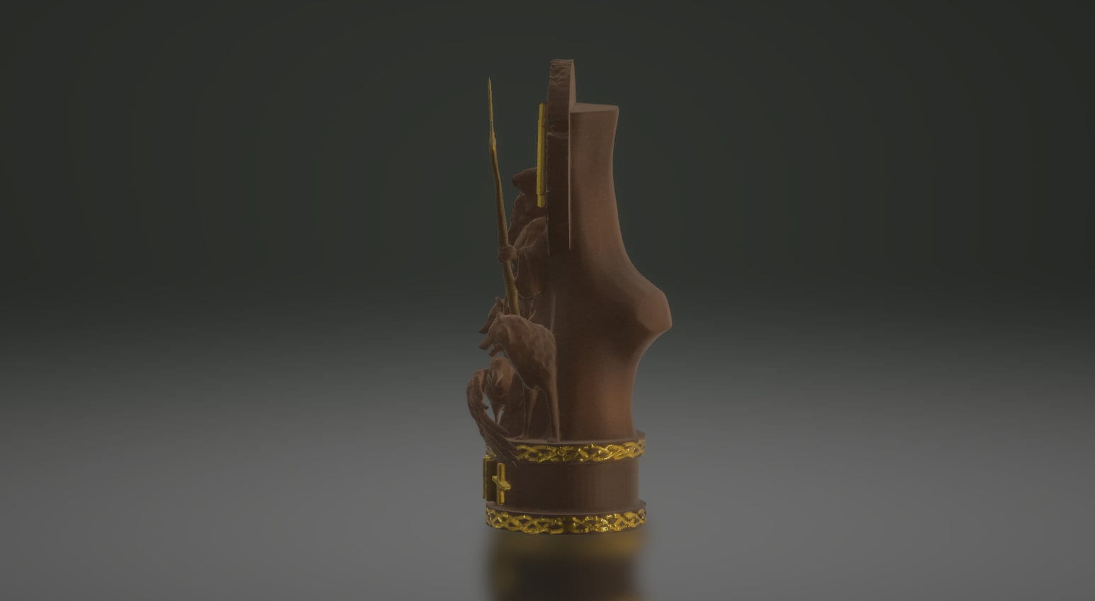 Odin Norse God Idol Totem Statue STL 3D Printable Viking - Etsy