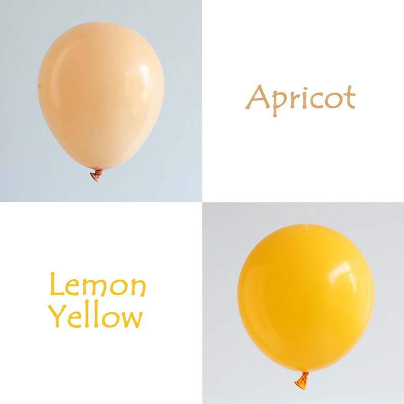 98pcs Warm Apricot Color Daisy Balloon Garland/ Lemon Yellow - Etsy