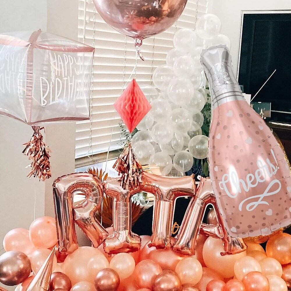 85pcs Rose Gold Confetti Celebrate Valentine's Champagne - Etsy