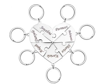 Puzzle Keychain - Etsy