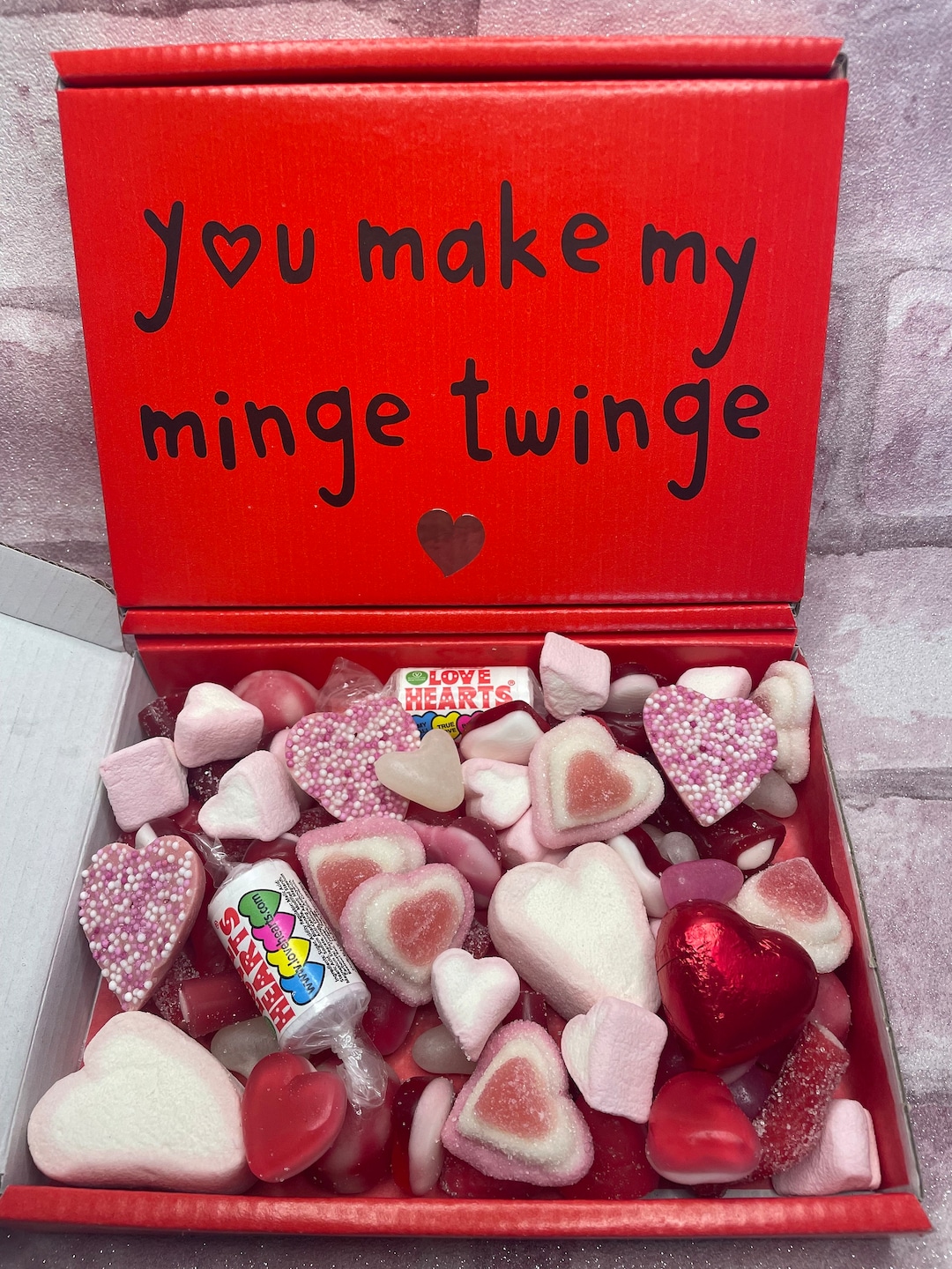 You Make My Minge Twinge Funny Sweet Box Pick N Mix Husband Wife ...