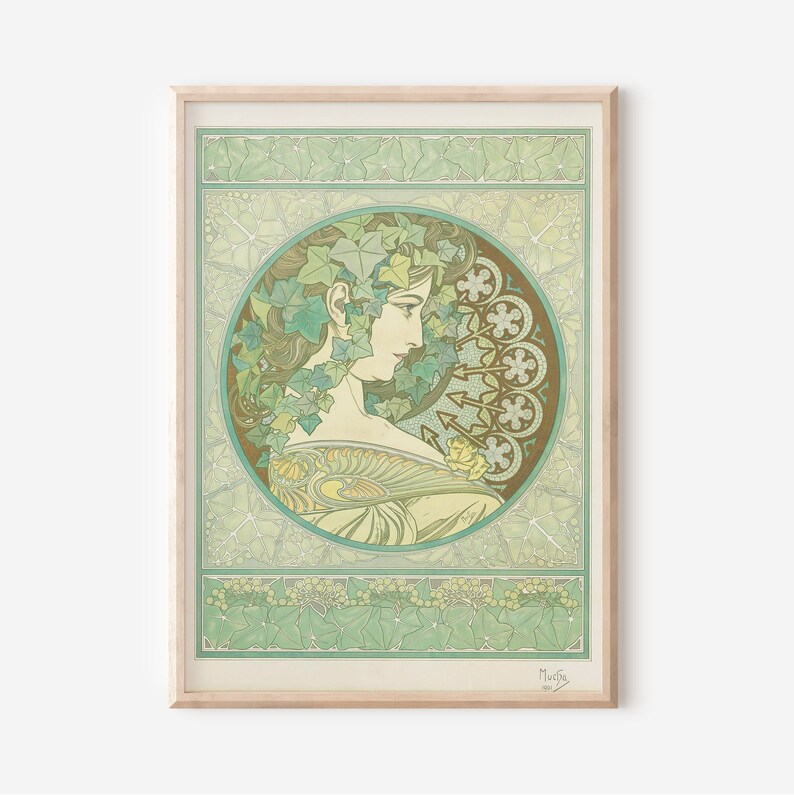 Art Nouveau Wall Art - Alphonse Mucha Poster - Art Nouveau Print ...